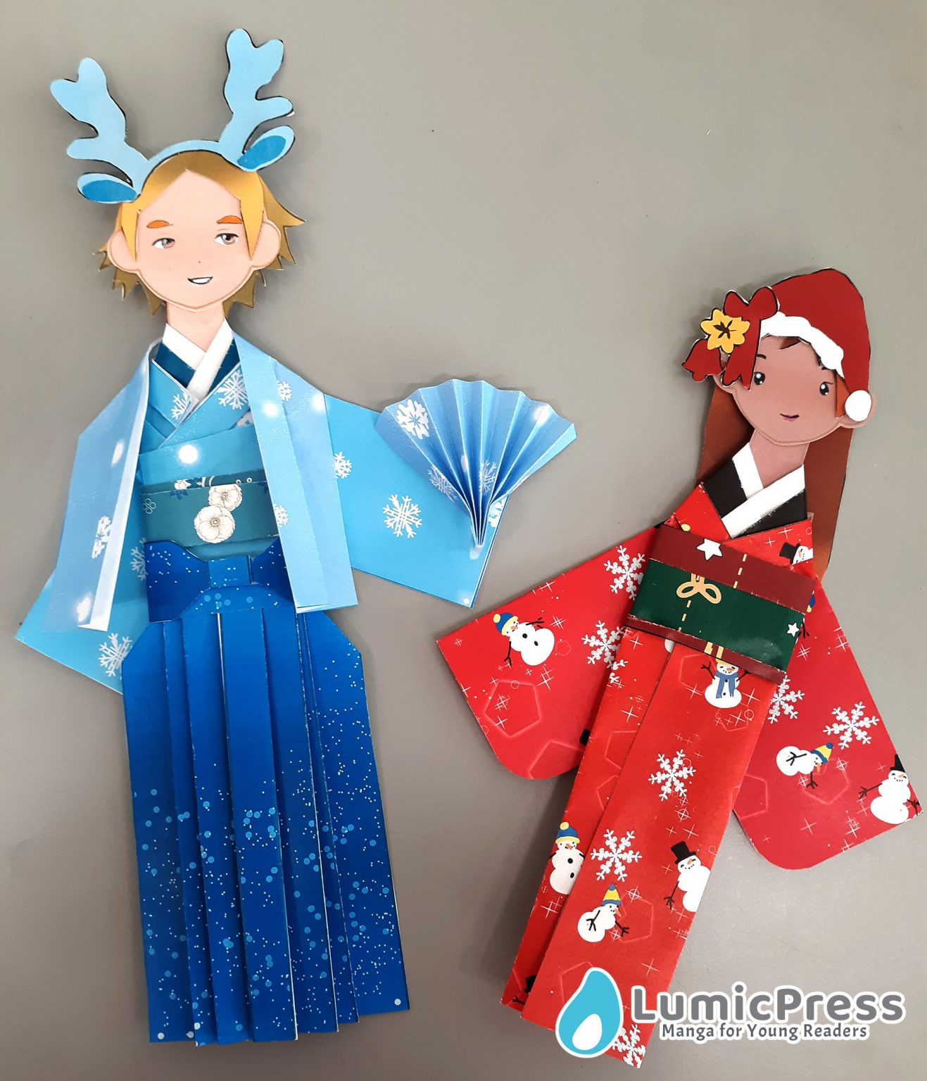 Free Winter Themed Origami Paper Doll Patterns - LumicPress - Manga for ...